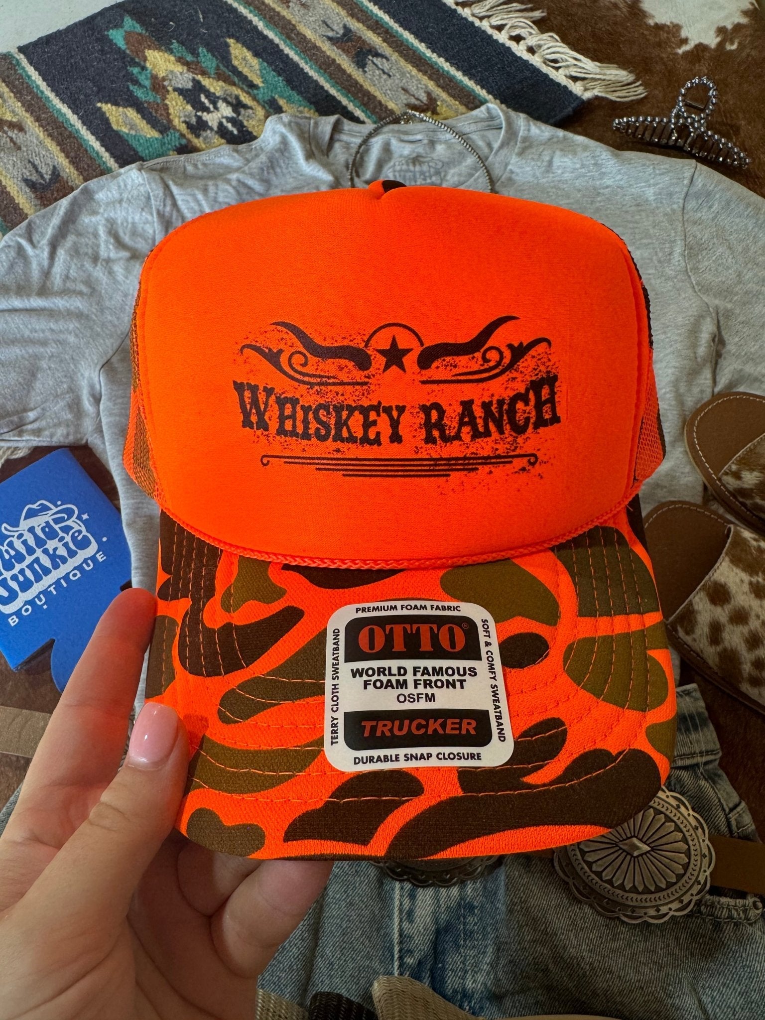 Whiskey Ranch Trucker Hat – Wholesale - Wild Junkie